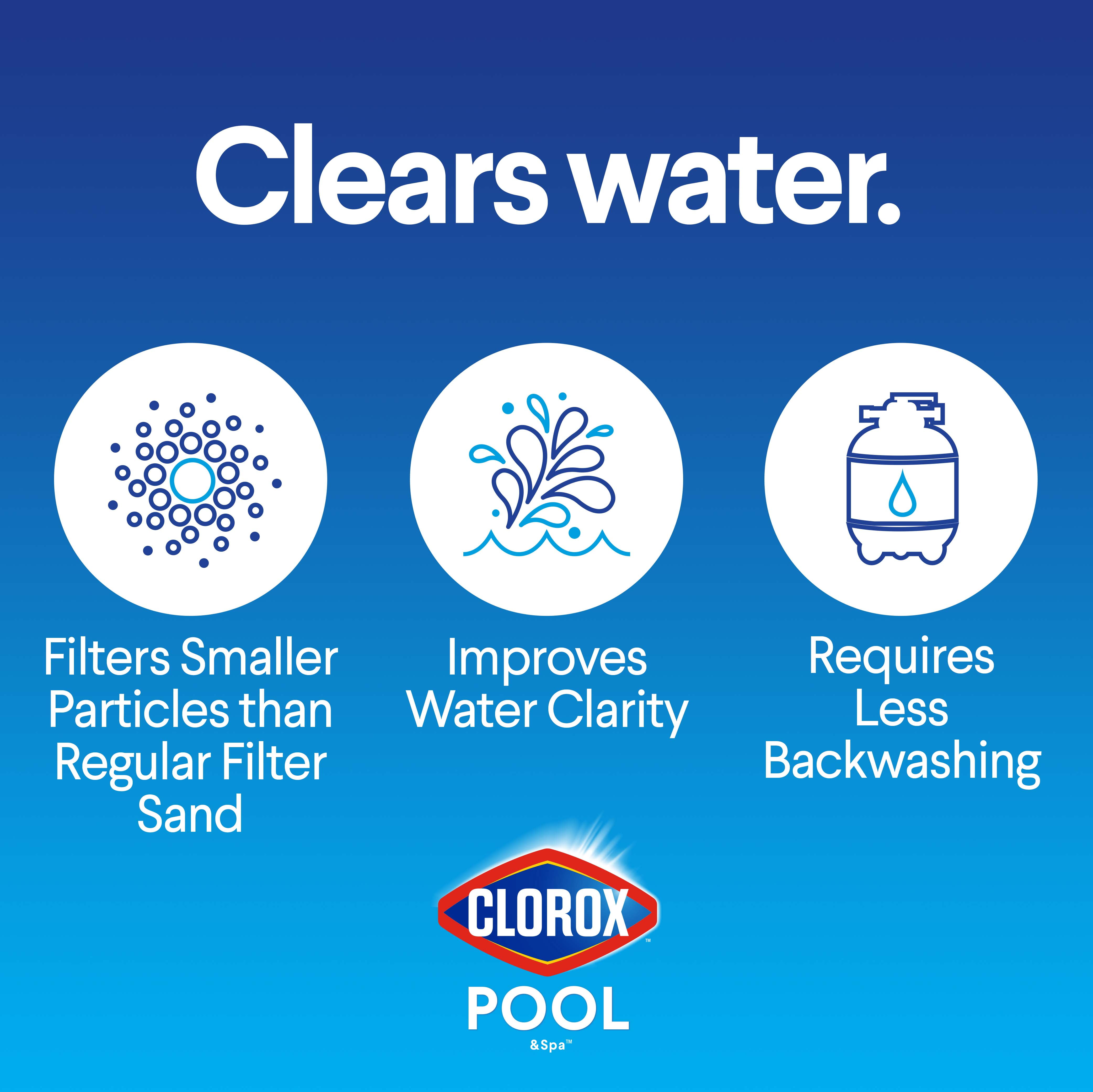 Clorox Pool&Spa 25 lb Filter Granular Sand Plus (for Swimming Pool Use)