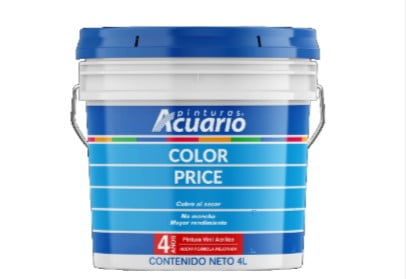 Pintura Vinil Acrílica Acuario Color Price 4 Lts Arena | Walmart en línea