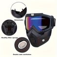 Full Face Ski Goggle, Anti Fog HD Lenses, Detachable Adjustable Mask ...