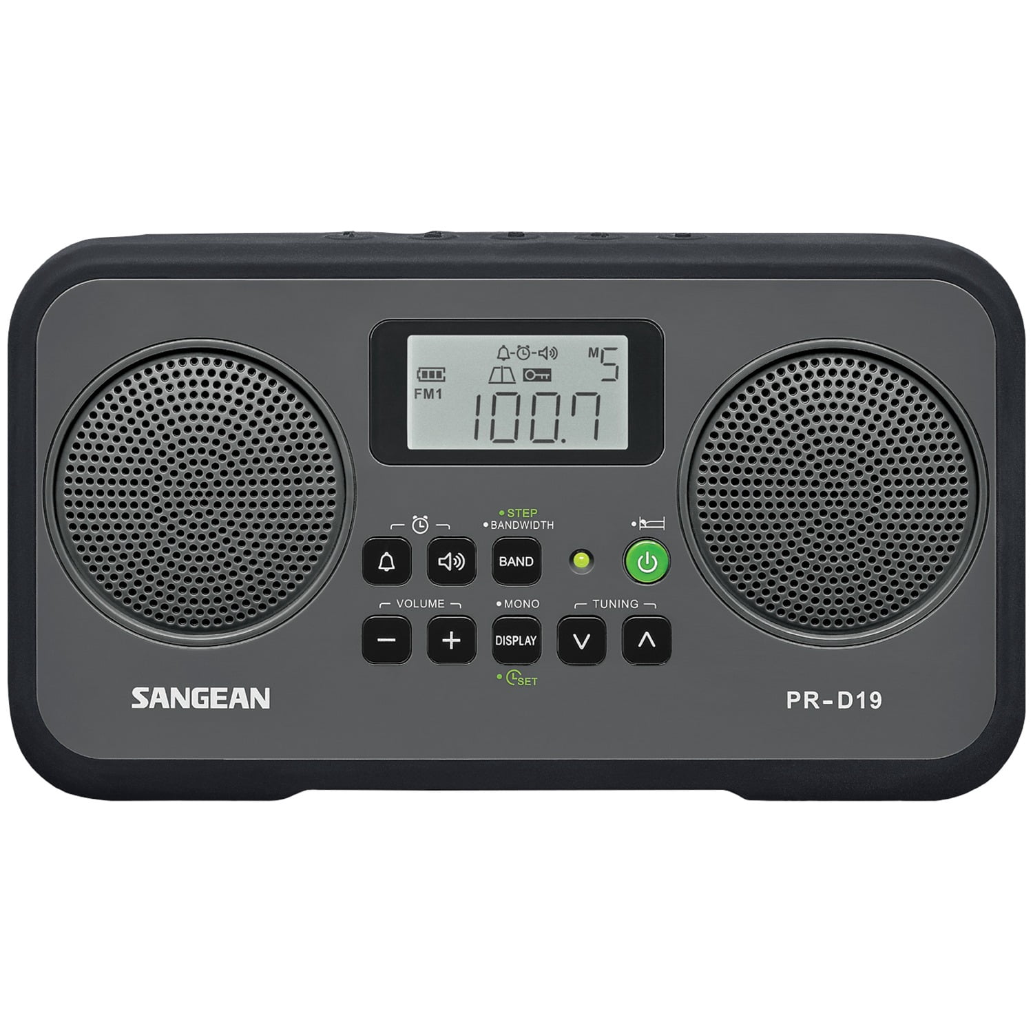Sangean PR D19BK FM Stereo AM Digital Tuning Portable Radio With Sangean PR D19BK FM Stereo AM Digital Tuning Portable Radio With