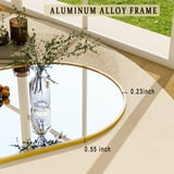 Anyrose 21x64 Full Length Mirror Arched Aluminum Alloy Framed Floor ...
