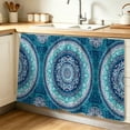 Bohemian Concentric Rings Cabinet Curtains for Kitchen 32"W x 55"L ...