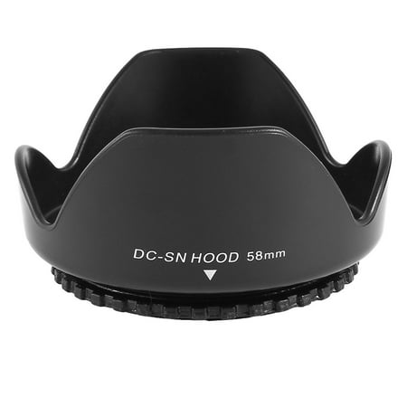 Universal Camera 58mm Thread Screw In Flower Petal Lens Hood | Walmart ...