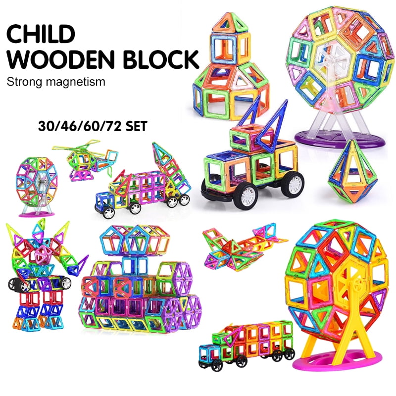 46 Piece Magnetic Building Block Puzzle Set for Kids Philippines | Ubuy