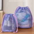 Adjustable Meshed Swim Bag Nylon Cosmetic Organiser Spacious Storage ...