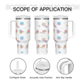 40oz Adorable Cartoon Owl Tumbler, Vacuum Insulated Travel Mug with ...
