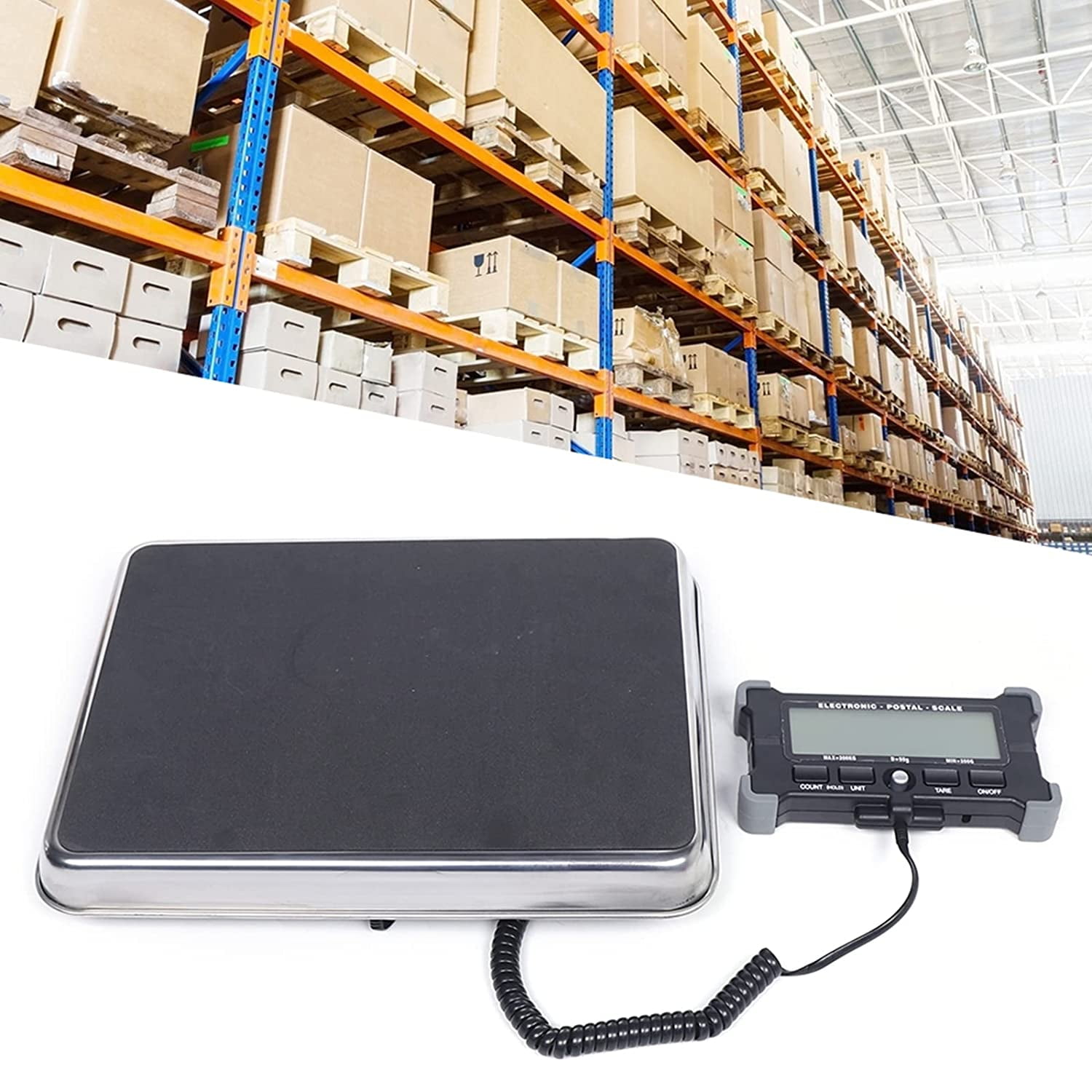 Fichiouy Digital Electronic LCD Shipping Postal Scale Postage Weight ...