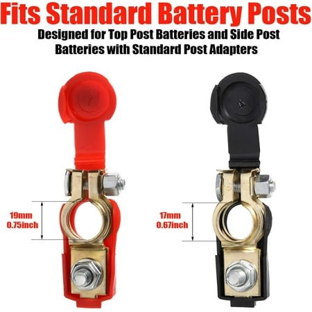 6 Pieces Quick Release Battery Terminals Clamps Negative and Positive ...