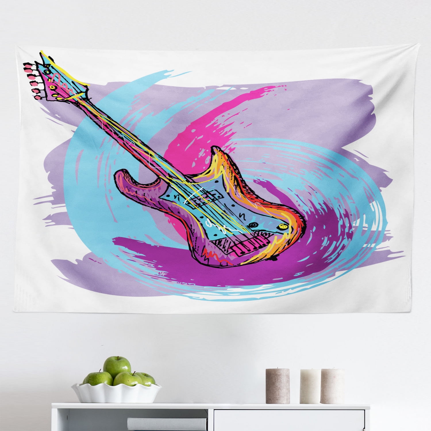 Music Tapestry, Musical Tree Autumnal Clef Trunk Swirl Nature ...