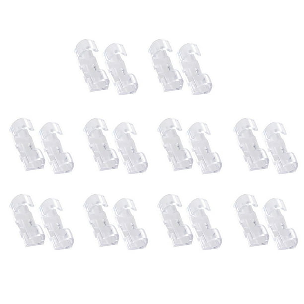 ZheElen 20 Pieces Cable Clips ABS Cables Management Wire Drop Holder ...