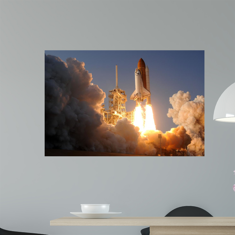 Space Shuttle Wall Decal by Wallmonkeys Peel and Stick Graphic (36 in W ...