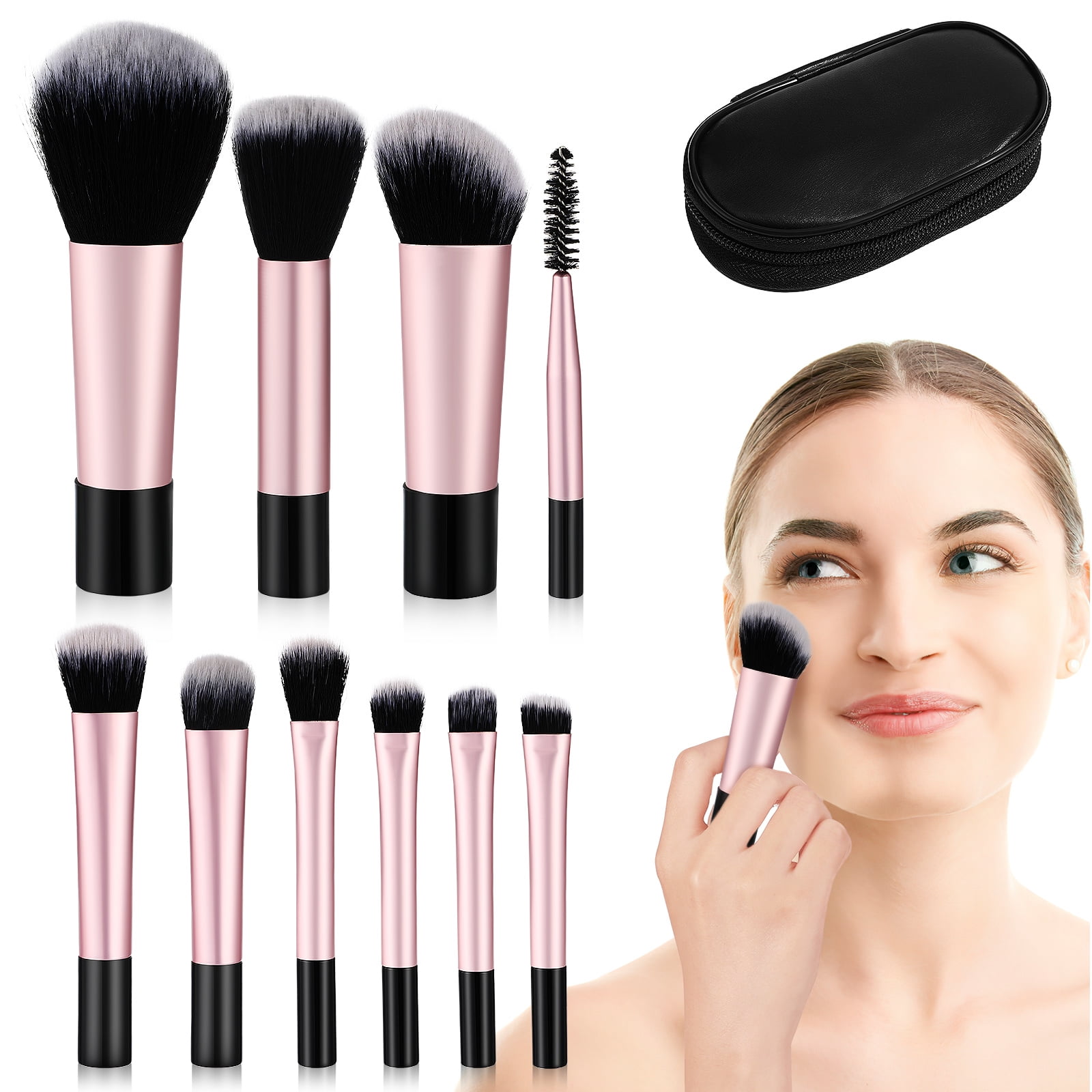 10 Uds Mini brochas de maquillaje brocha de maquillaje pequeña brocha ...
