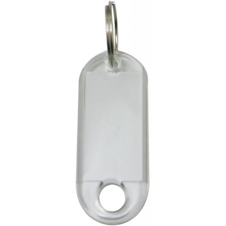 ID Labels Tags with Label Window Ring Holder Color Transparent White ...