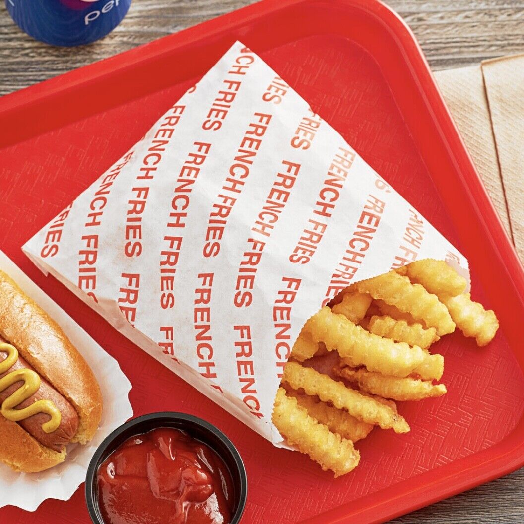 Large Printed French Fry Bag 6 X 3 4 X 6 1 2 For Restaurant Party Large Printed French Fry Bag 6 X 3 4 X 6 1 2 For Restaurant Party