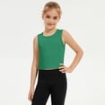 Bobifish Little Girls Tank Crew Neck Sleeveless Breath Mesh Undershirts ...
