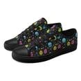 Coolcustomize Men's Plus Size Walking Shoes, Black Colorful Easter Egg ...
