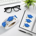 1000Pieces Glittering Grad Hat Round Adhesive Sticker Envelope Seal ...