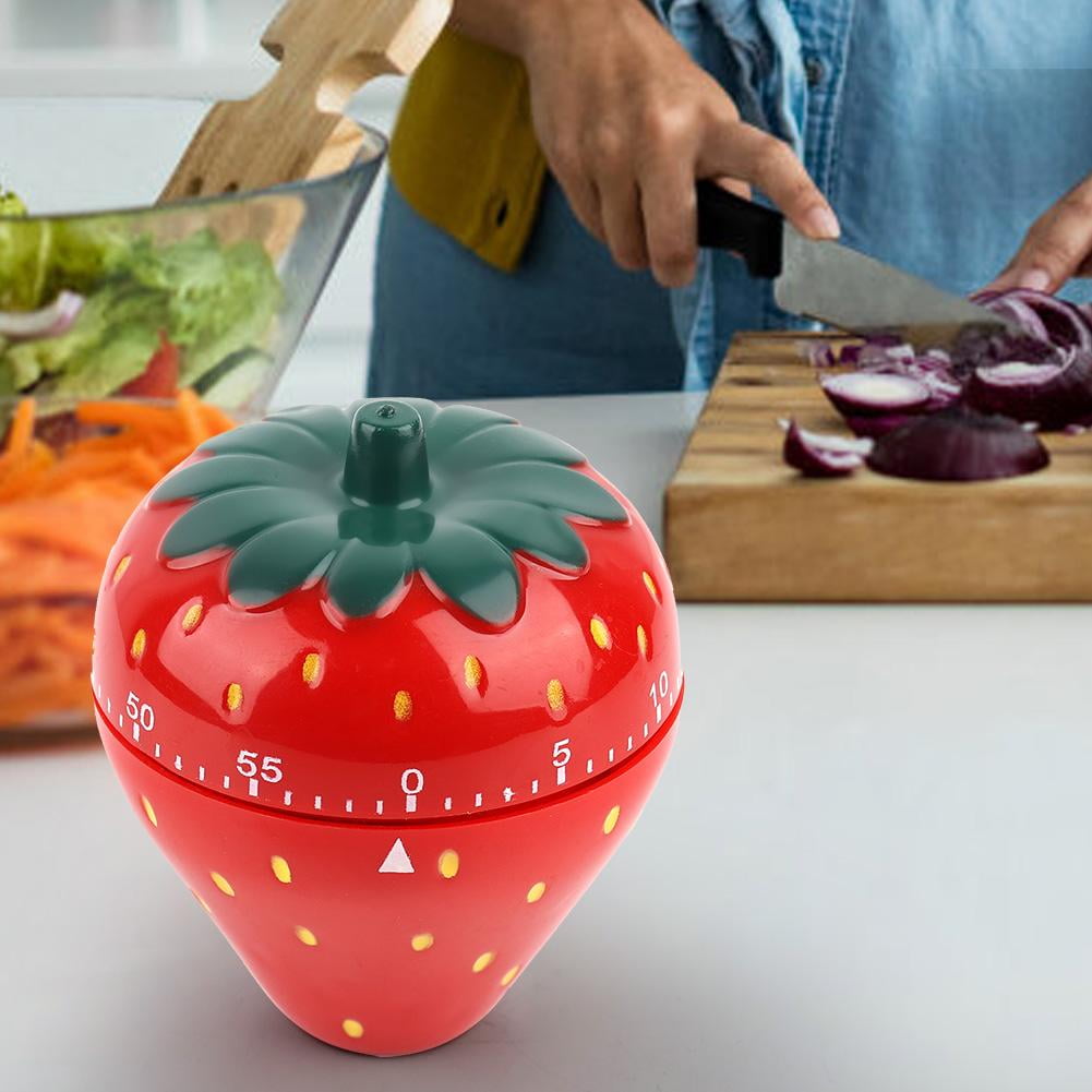 Kritne Strawberry Shaped 60 Minutes Kitchen Timer Mechanical Time ...