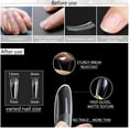 Gellen Gel Nail Kit, UV Nail Lamp, 240Pcs Matte Coffin Fake Tips, Glue ...