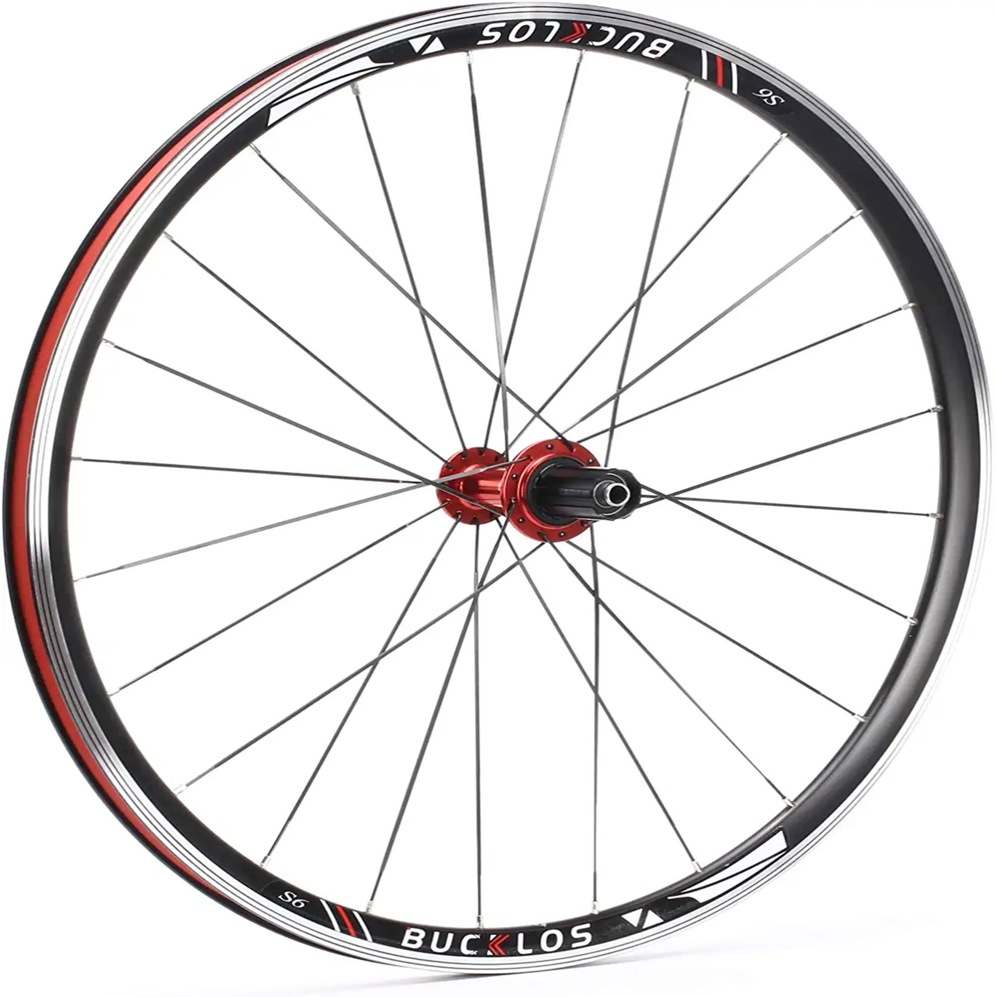 BUCKLOS Road Bike 700c QR Wheel V Brake Double Wall Flat Spokes Bicycle ...