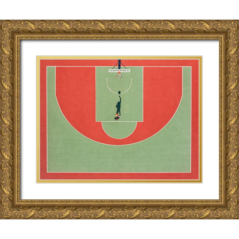 Polischuk, Ekaterina 18x15 Gold Ornate Wood Framed with Double Matting ...