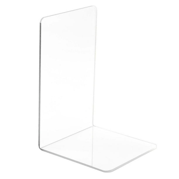 Acrylic Bookends Books Holder Desk Stand Book Support Book Stopper ...