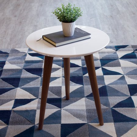 Moore 17.32" Round End Table in Off White - Walmart.com - Walmart.com