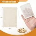 20 muslin bags, reusable drawstring design, natural cotton 4x3 inches ...