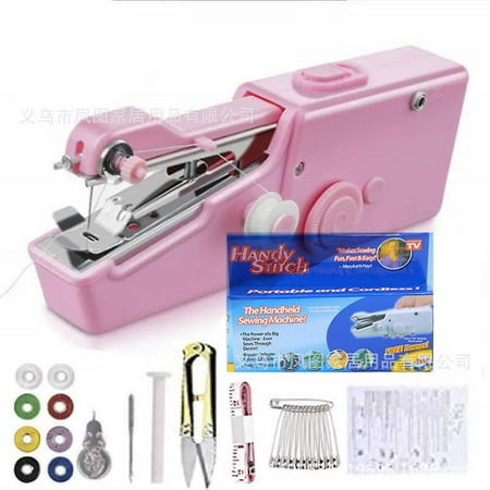 JOYWEI Handheld Electric Sewing Machine Set Portable Mini Sewing ...