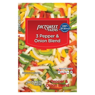 Great Value Frozen Pepper and Onion Blend, 20 oz Veggie Mix with Red ...