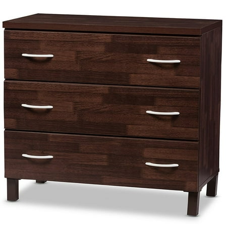 Allora 3 Drawer Chest in Dark Brown | Walmart Canada