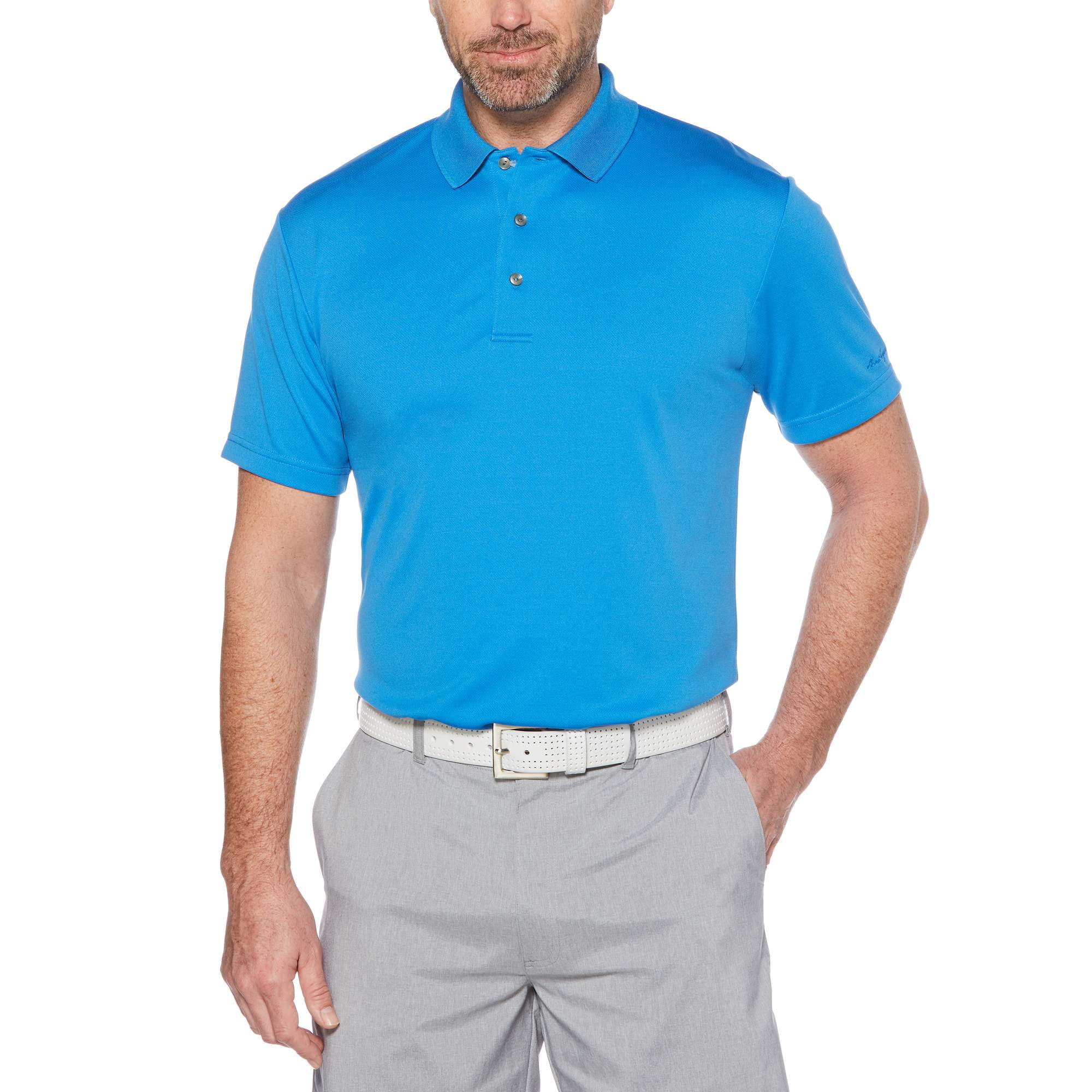 Ben Hogan Performance Men's Solid Ventilated Short Sleeve Polo Shirt ...