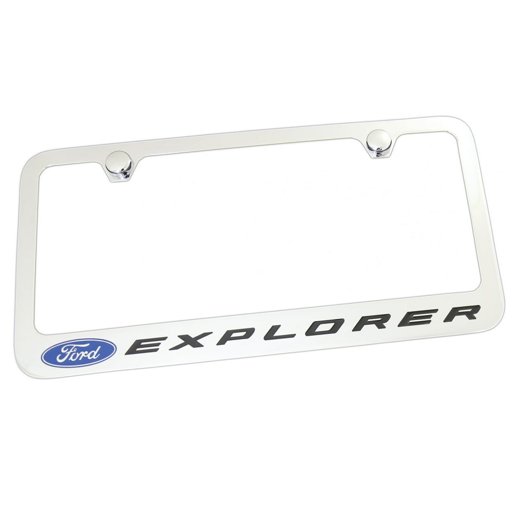 Ford Explorer License Plate Frame (Chrome) - Walmart.com - Walmart.com