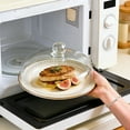 Kchsji Glass Microwave Cover - Transparent Heatproof Splatter Guard for ...
