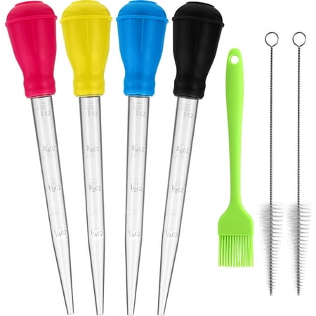 SUZH Nylon Heat-resistant Turkey Baster Cooking Set Includes Meat ...