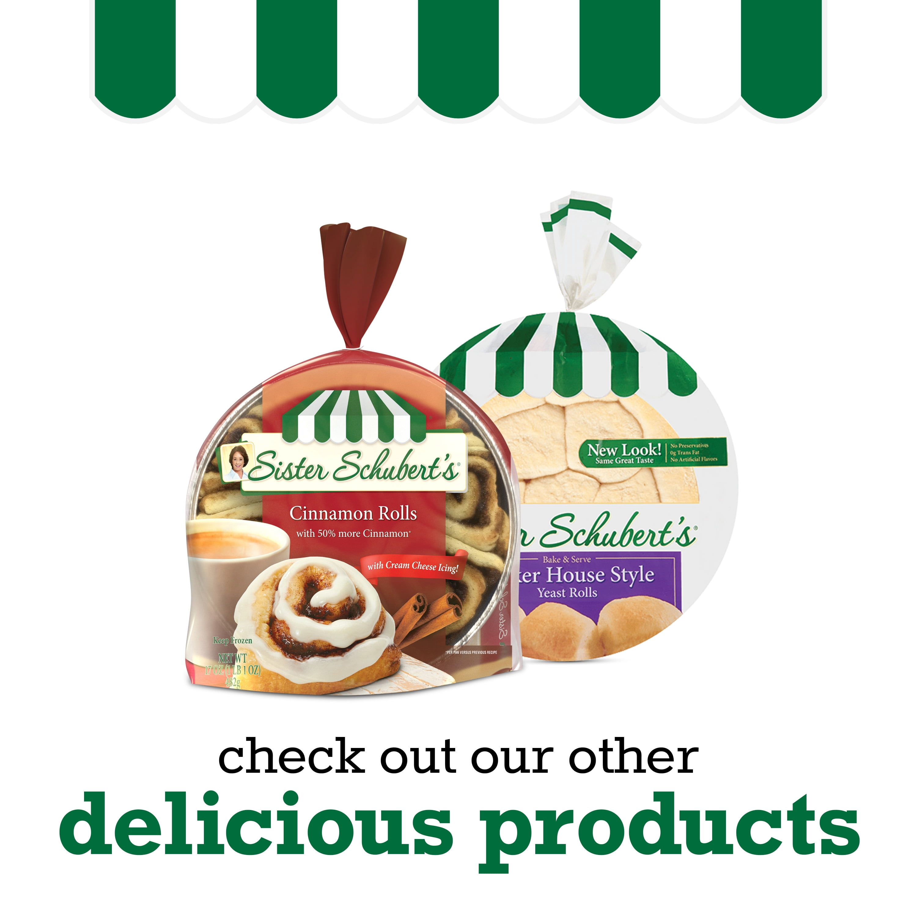 Sister Schuberts Logo Sister Schubert's Cinnamon Rolls 16 Oz | Non