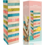 Giant Jumbling Tower Party Game with 51 Wood Blocks, for Families and ...