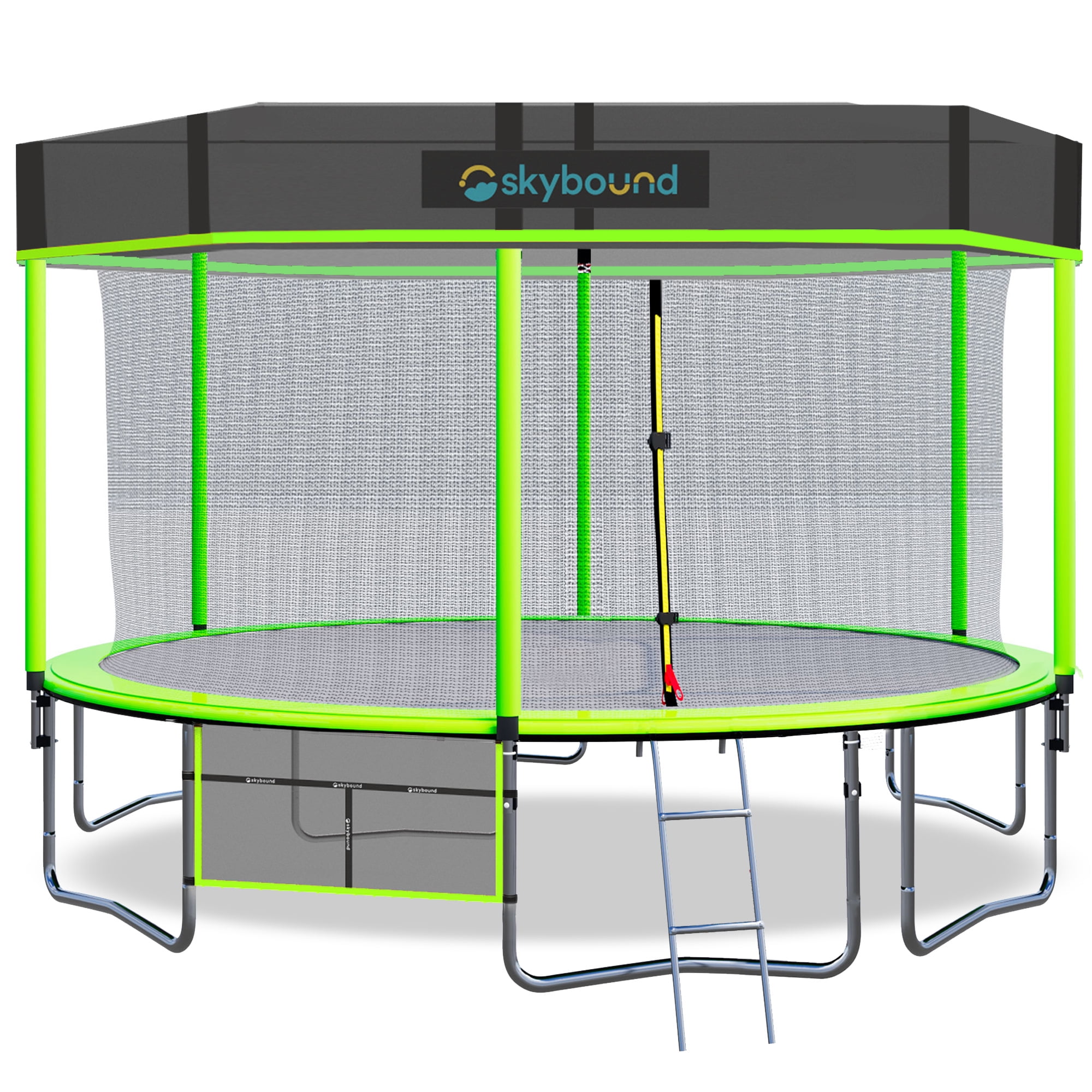 SkyBound 16ft Recreation Trampoline with Enclosure Net, Outdoor ...