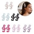 2 Piece Lovely Star Dot Music Symbol Hair Clip Safe Acrylic Hair ...
