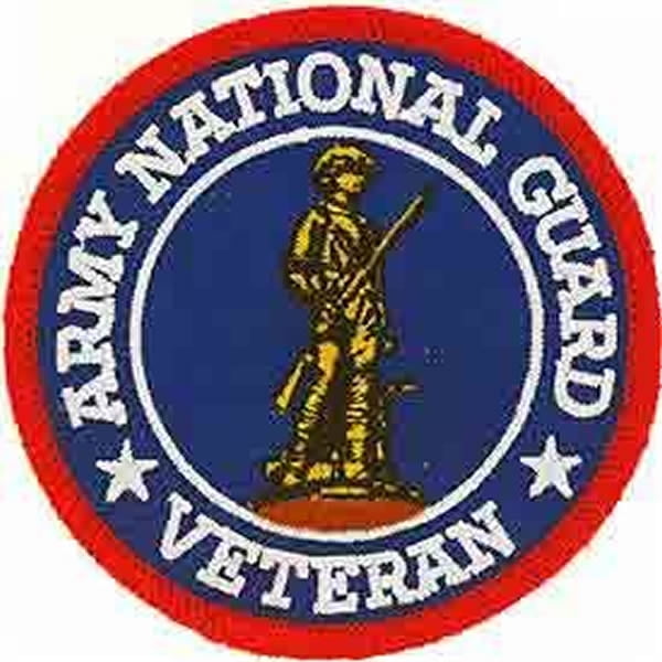 ARMY NATIONAL GUARD VETERAN 3" ROUND PATCH - Color - Veteran Owned ...