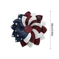 2D Patriotic 4th of July Wooden Wreath Hanging Ornament, Red White and ...