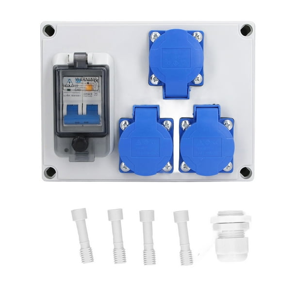 Wall Socket Dual German Power Outlet Box Receptacle 200‑250V with 230V ...