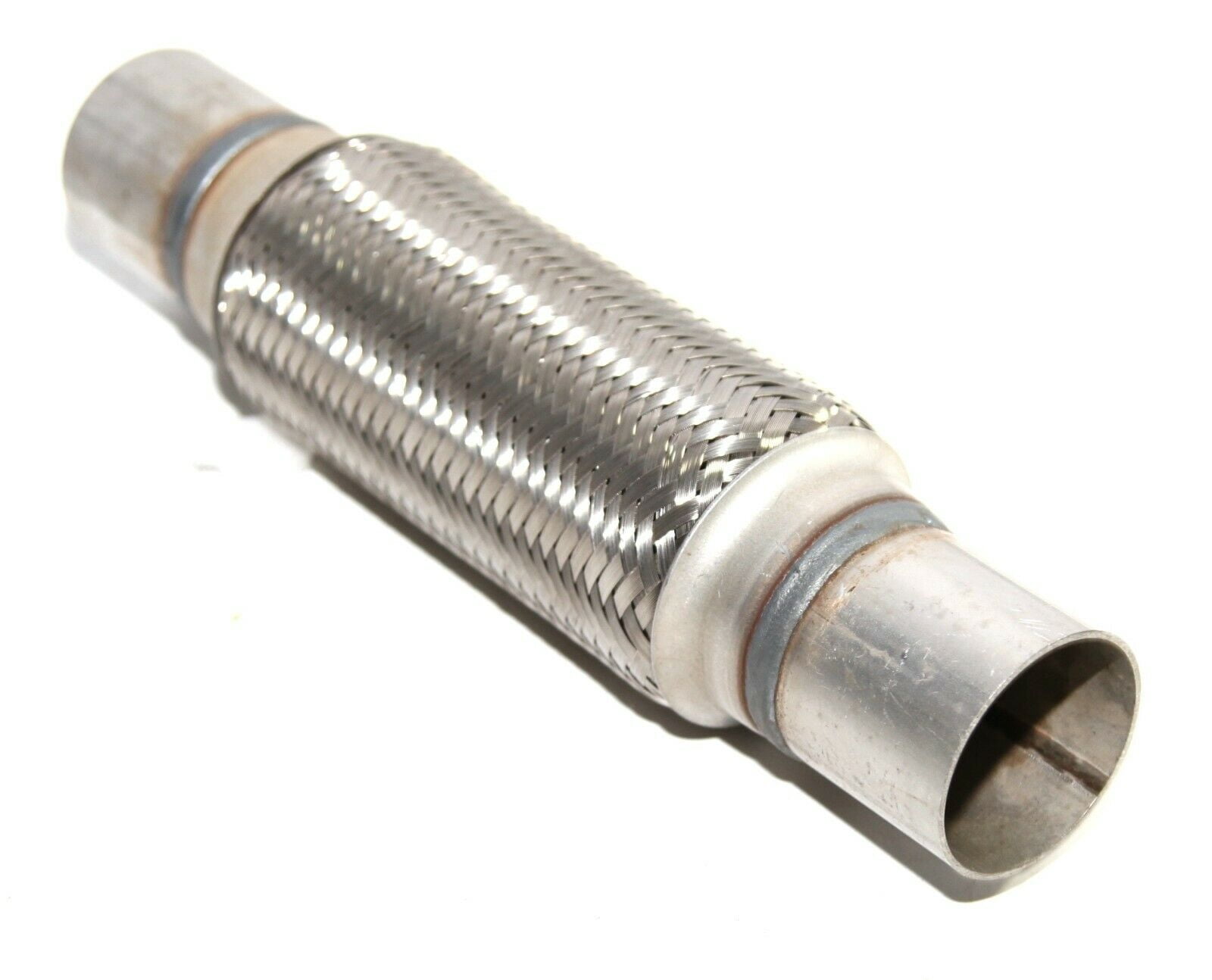 Piping Connector 2" ID w/8" Double Braided SS Flex Pipe 12" Overall ...