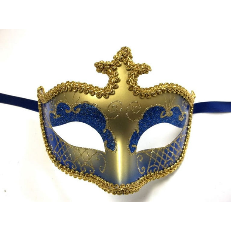 Royal Blue And Gold Masquerade Masks