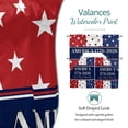 America Flag Kitchen Curtains Sets 24 Inch Length with Valance, Red ...