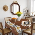 Aztec Tribal Totem Boho Stripe Table Cloth 54x54in, Waterproof Square ...