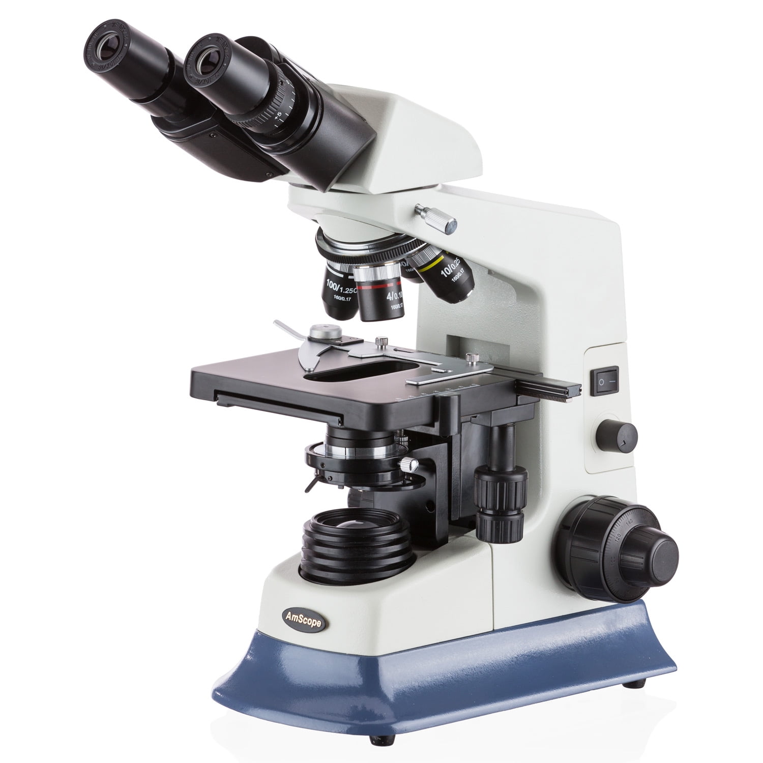 AmScope Binocular Laboratory Compound Microscope 40X-1600X New ...