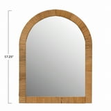 Creative Co-Op Creative Co-Op Arched Wrapped Rattan Framed Wall Mirror ...