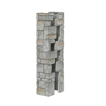 NextStone? Faux Polyurethane Stone Split Post Cover - Pewter - Walmart.com