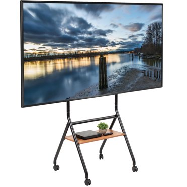 "VIVO Universal Support Mobile TV Cart Mount, Ultra Heavy Duty Stand ...
